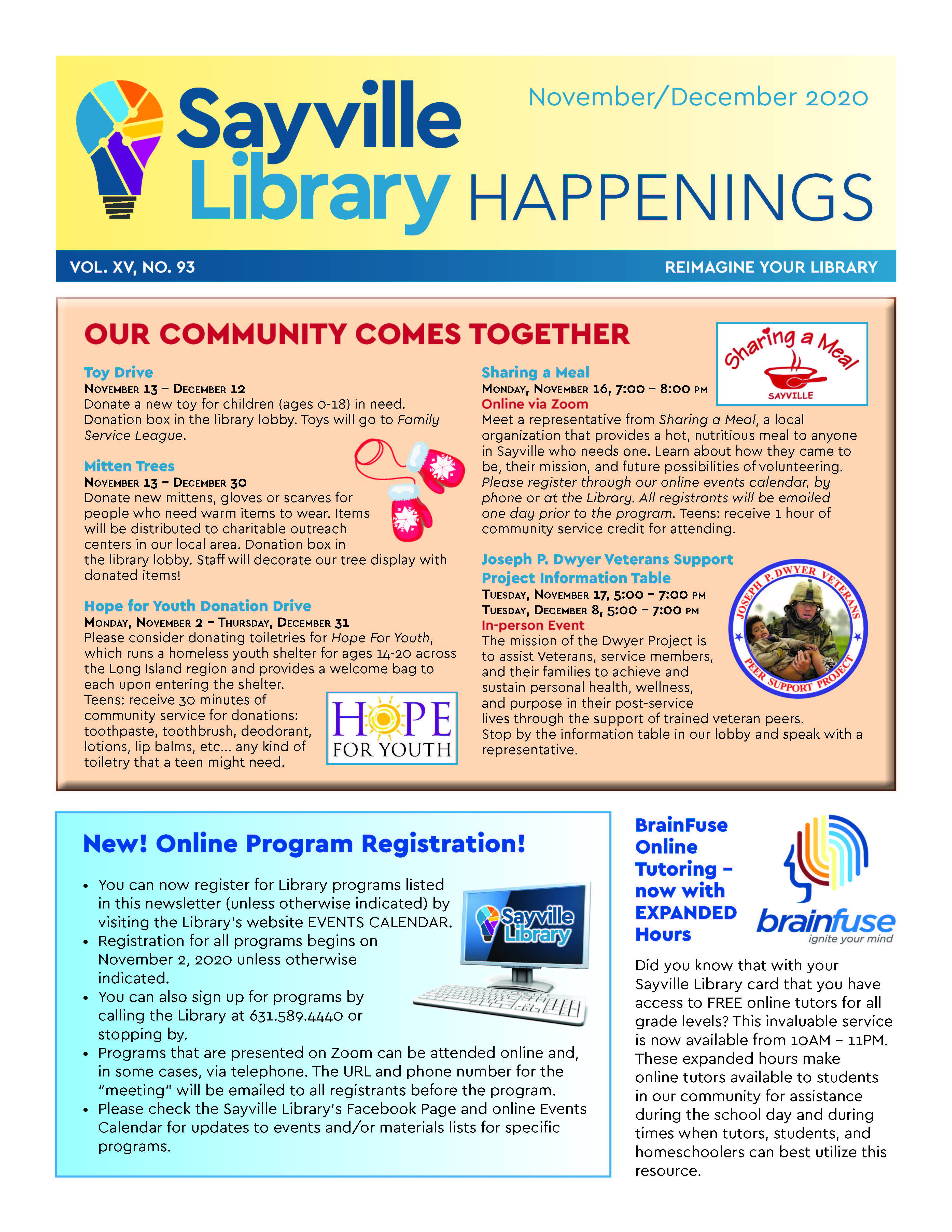 Newsletters | Sayville Library